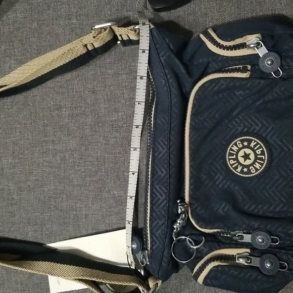 Kipling | Bags | Kipling Gabbie Mini In Endless Blue Embossed Pattern ...